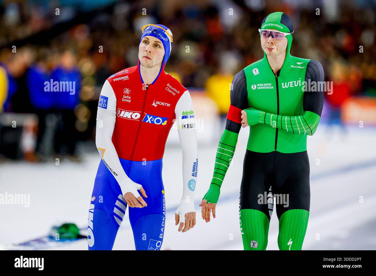 Kayo Vos of Team IKO X2O and Jordy van Workum of Team Reggeborgh looks ...