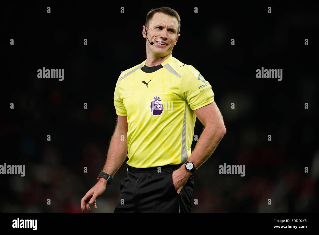 Referee Thomas Bramall is seen during the English Premier League soccer ...