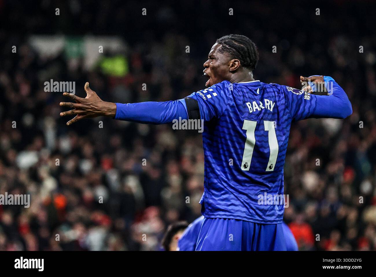 Thierno Barry of Everton celebrates his goal to make it 0-2 during the ...