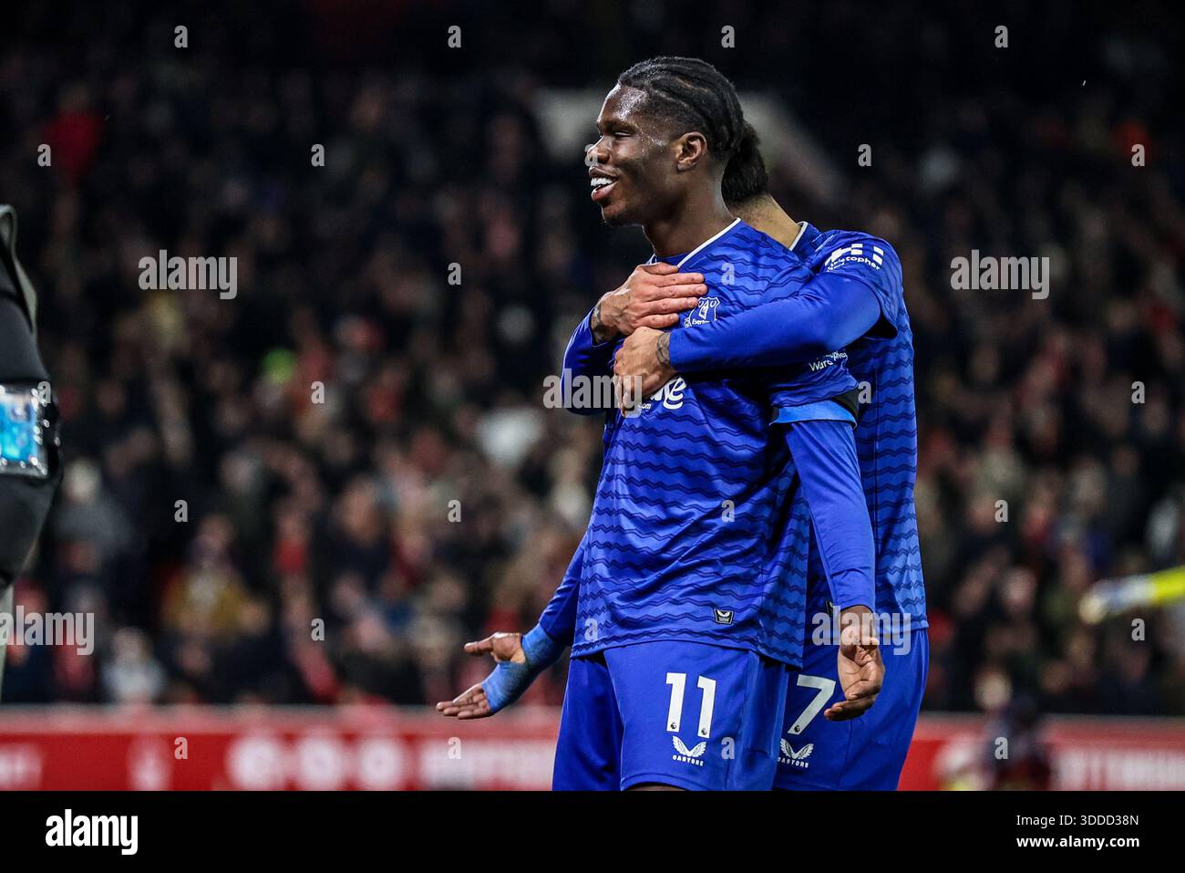 Thierno Barry of Everton celebrates his goal to make it 0-2 during the ...