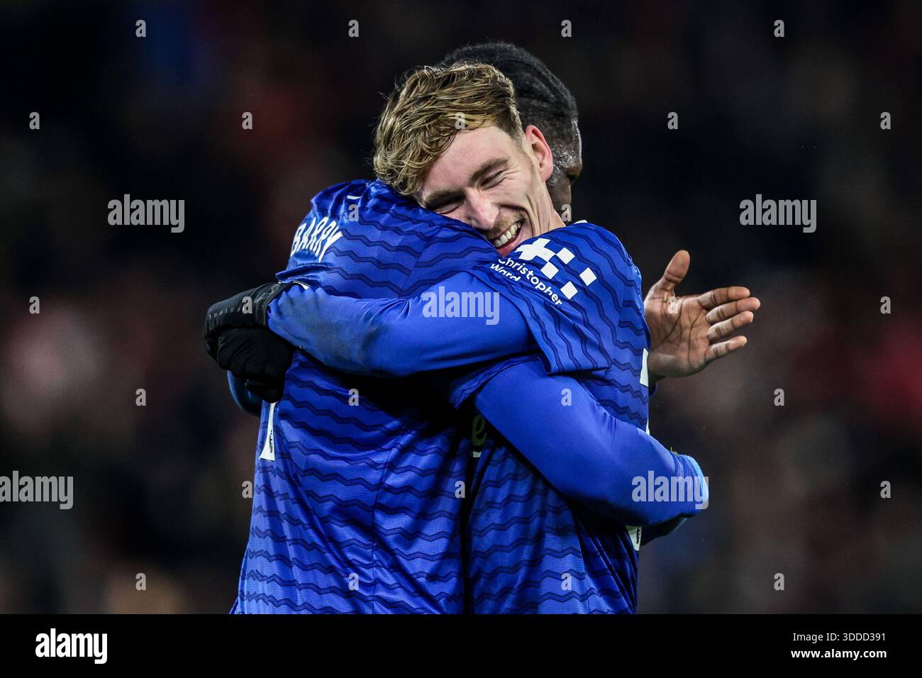 Thierno Barry of Everton celebrates his goal to make it 0-2 during the ...