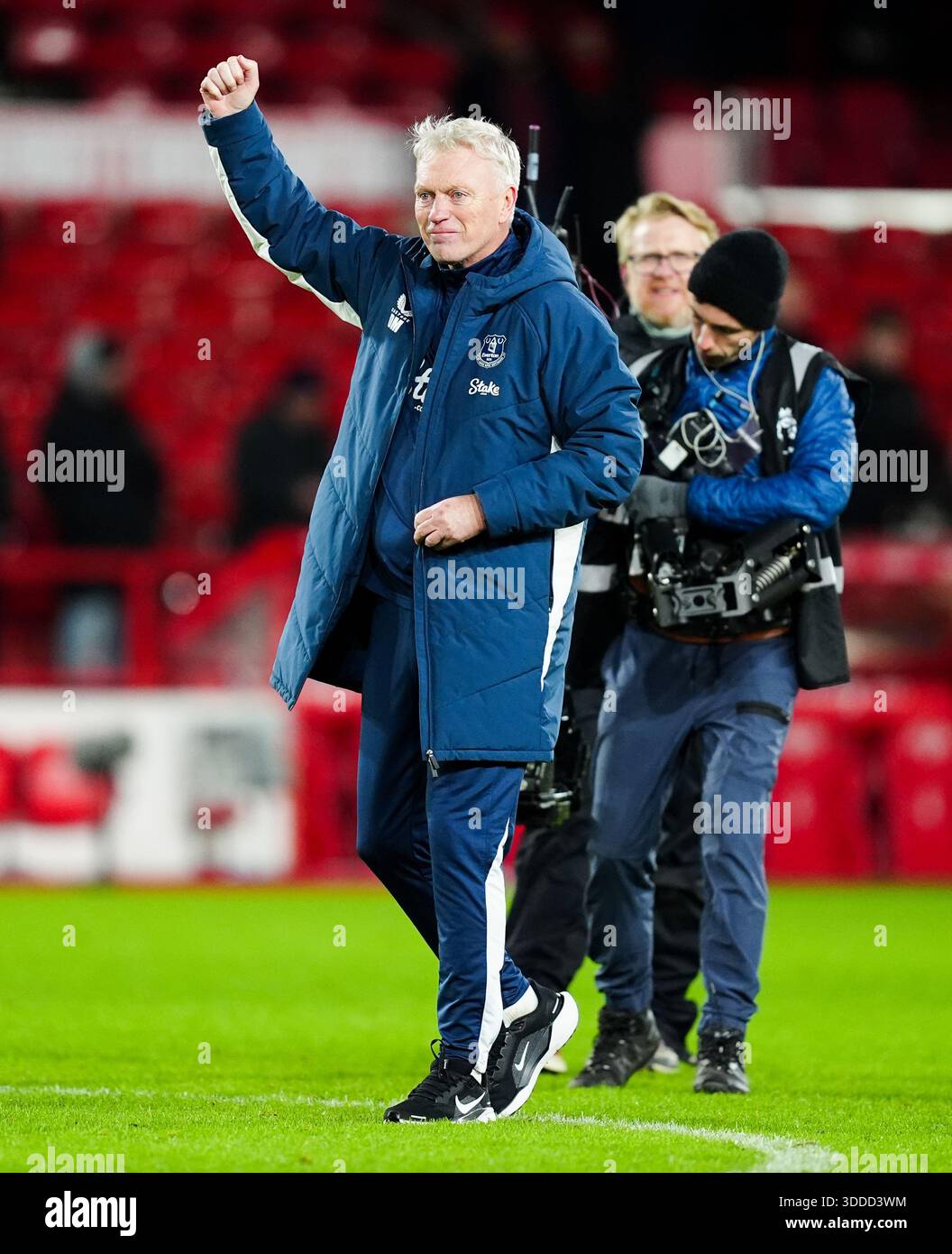 Everton manager David Moyes following the Premier League match at the ...