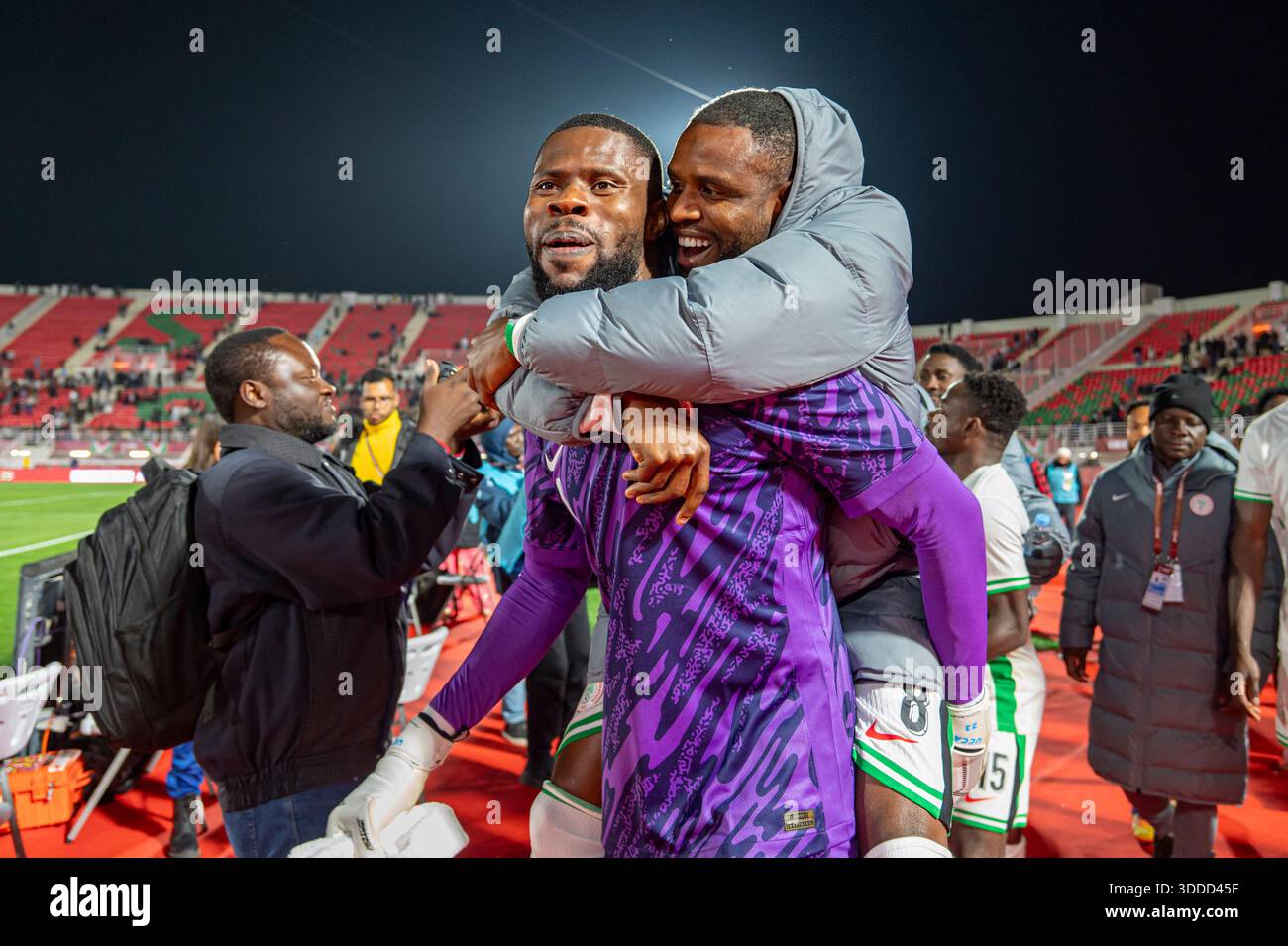 Francis Uzoho of Nigeria and Frank Onyeka of Nigeria celebrate after ...