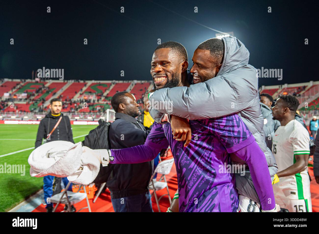 Francis Uzoho of Nigeria and Frank Onyeka of Nigeria celebrate after ...