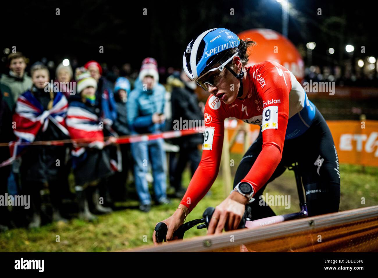 Luxembourgian Marie Schreiber pictured in action during the women elite ...