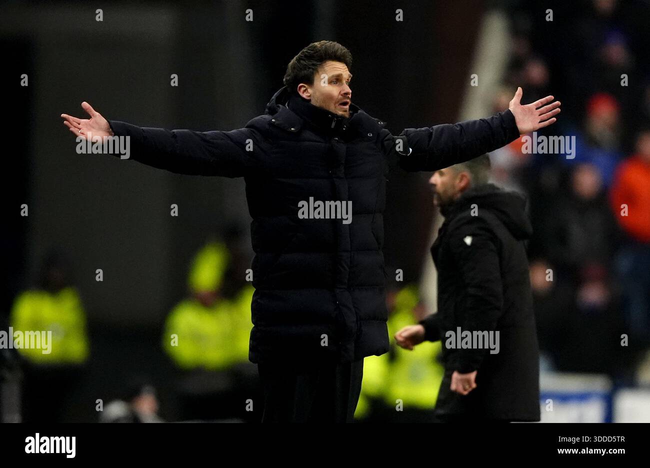 Rangers manager Danny Rohl during the William Hill Premiership match at ...