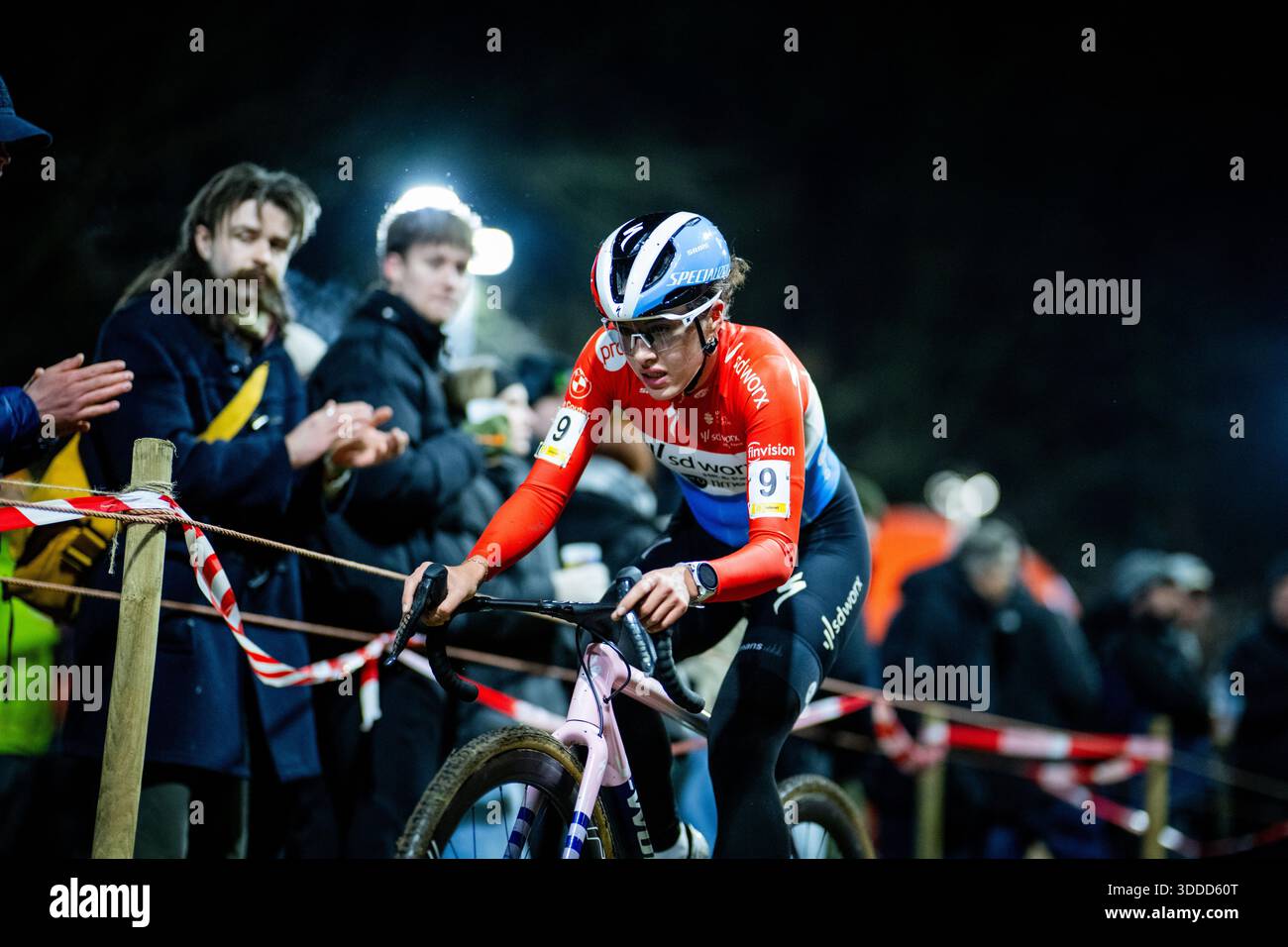 Luxembourgian Marie Schreiber pictured in action during the women elite ...