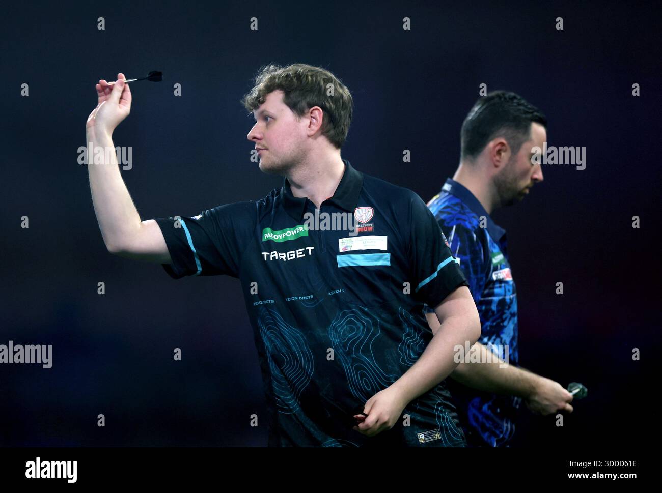 Netherlands' Kevin Doets during his match against England's Luke ...