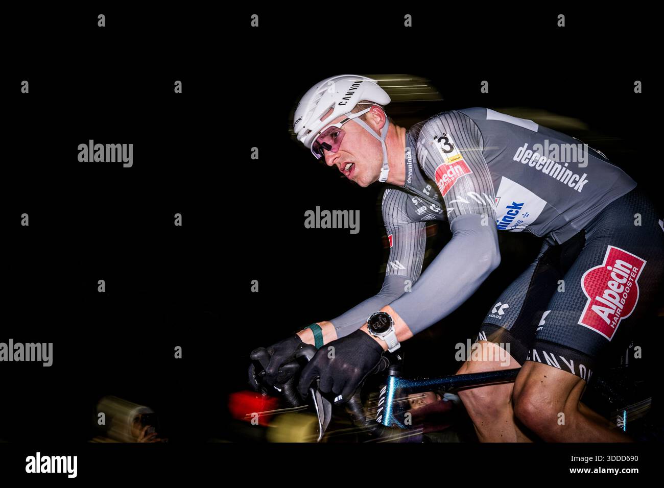Belgian Niels Vandeputte pictured in action during the men elite race ...