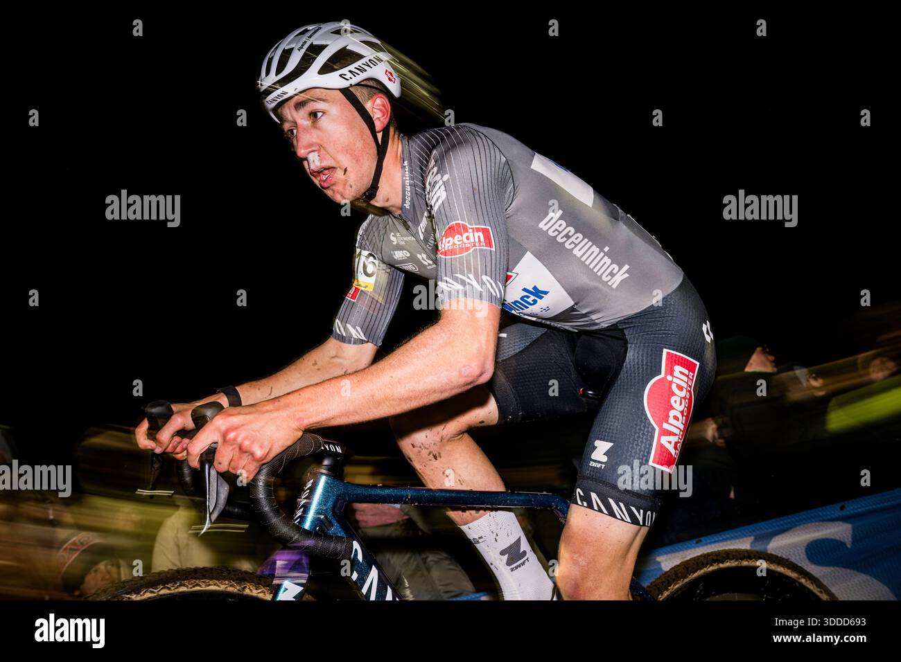Belgian Jente Michels pictured in action during the men elite race of ...