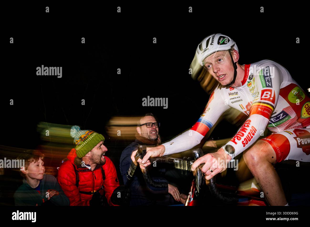 Belgian Michael Vanthourenhout pictured in action during the men elite ...