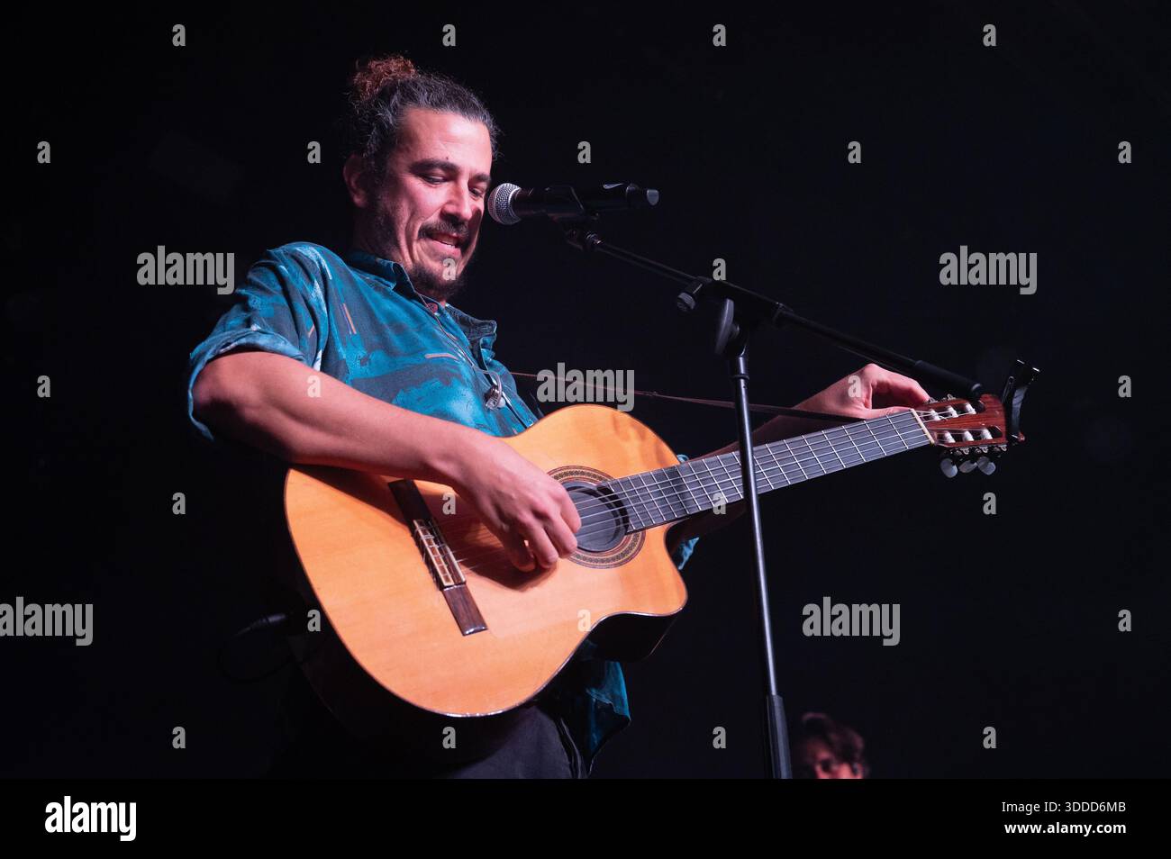 The singer Mr Kilombo performs during a concert at La Riviera on ...
