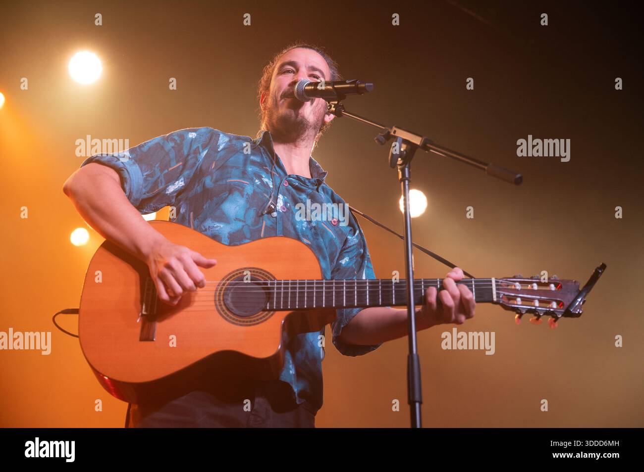 The singer Mr Kilombo performs during a concert at La Riviera on ...