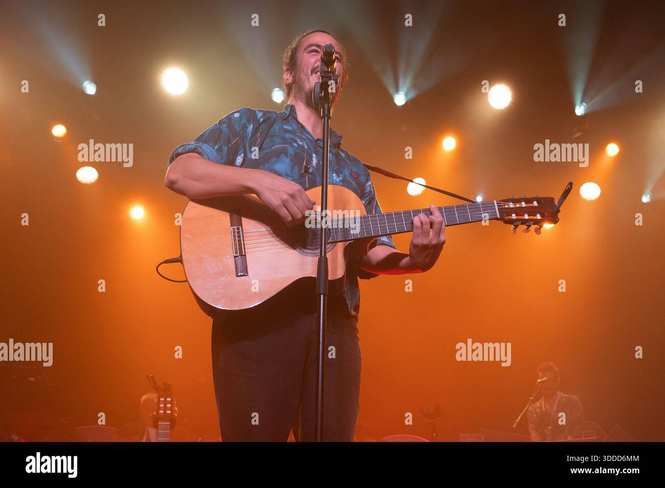The singer Mr Kilombo performs during a concert at La Riviera on ...