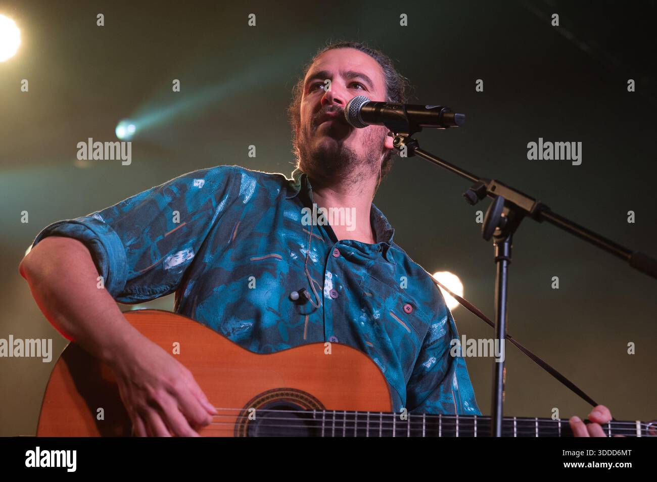 The singer Mr Kilombo performs during a concert at La Riviera on ...