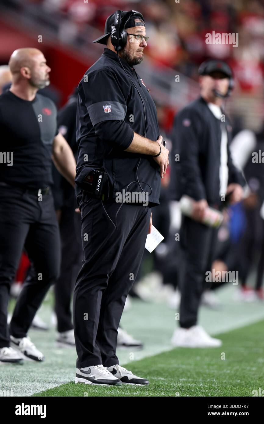 San Francisco 49ers Defensive Line Coach Kris Kocurek gestures during ...