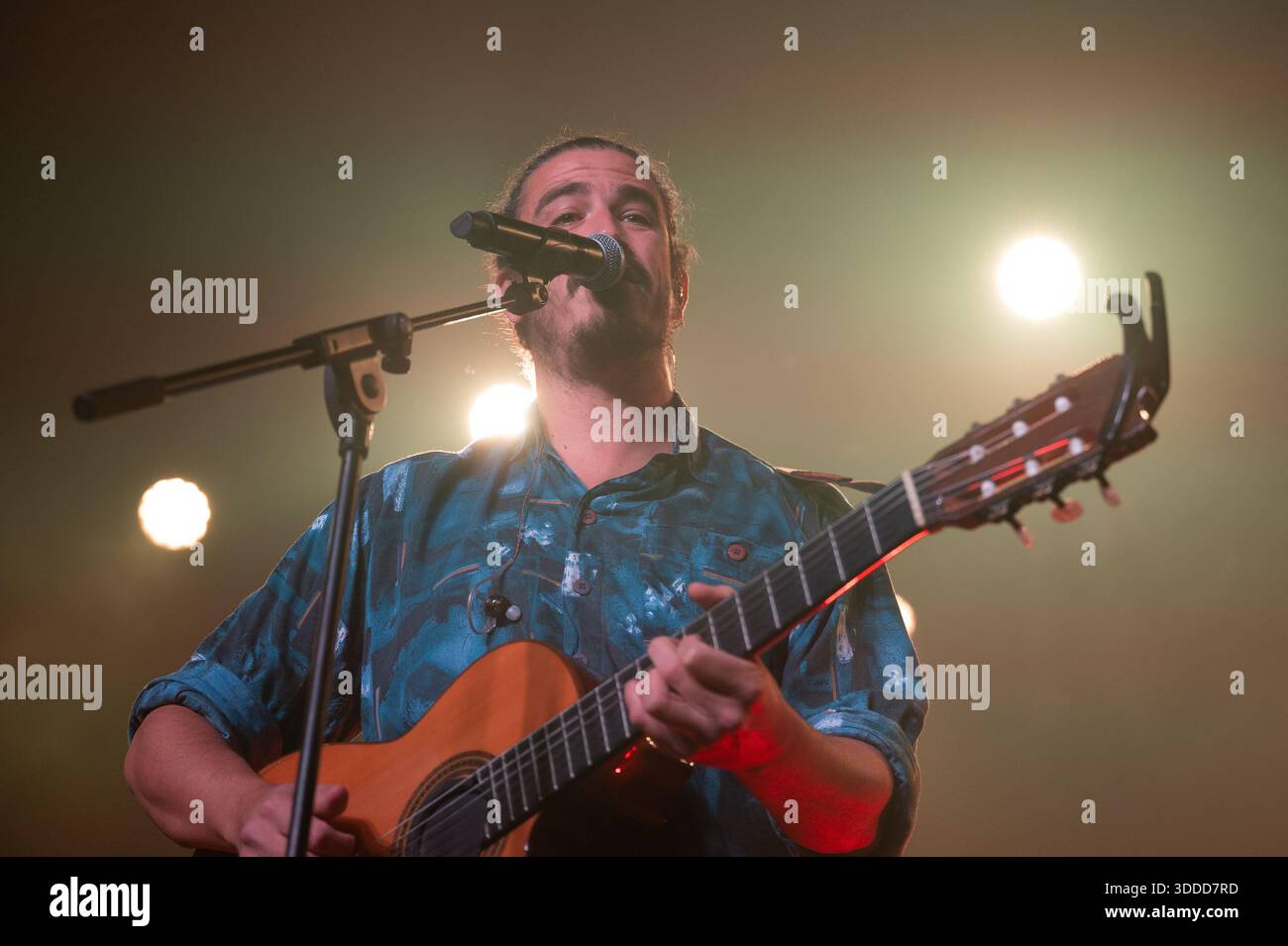 The singer Mr Kilombo performs during a concert at La Riviera on ...