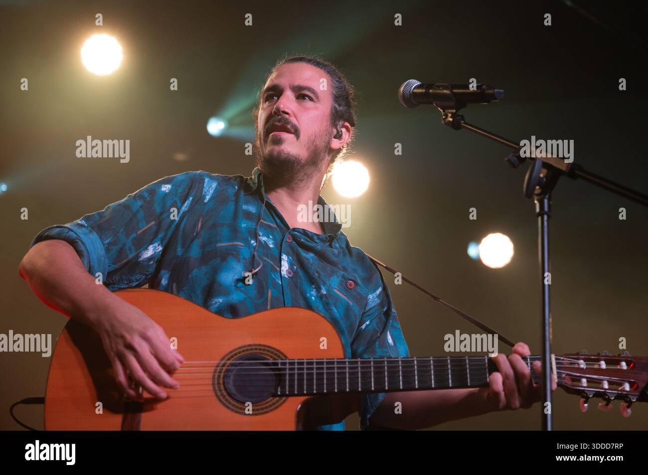 The singer Mr Kilombo performs during a concert at La Riviera on ...