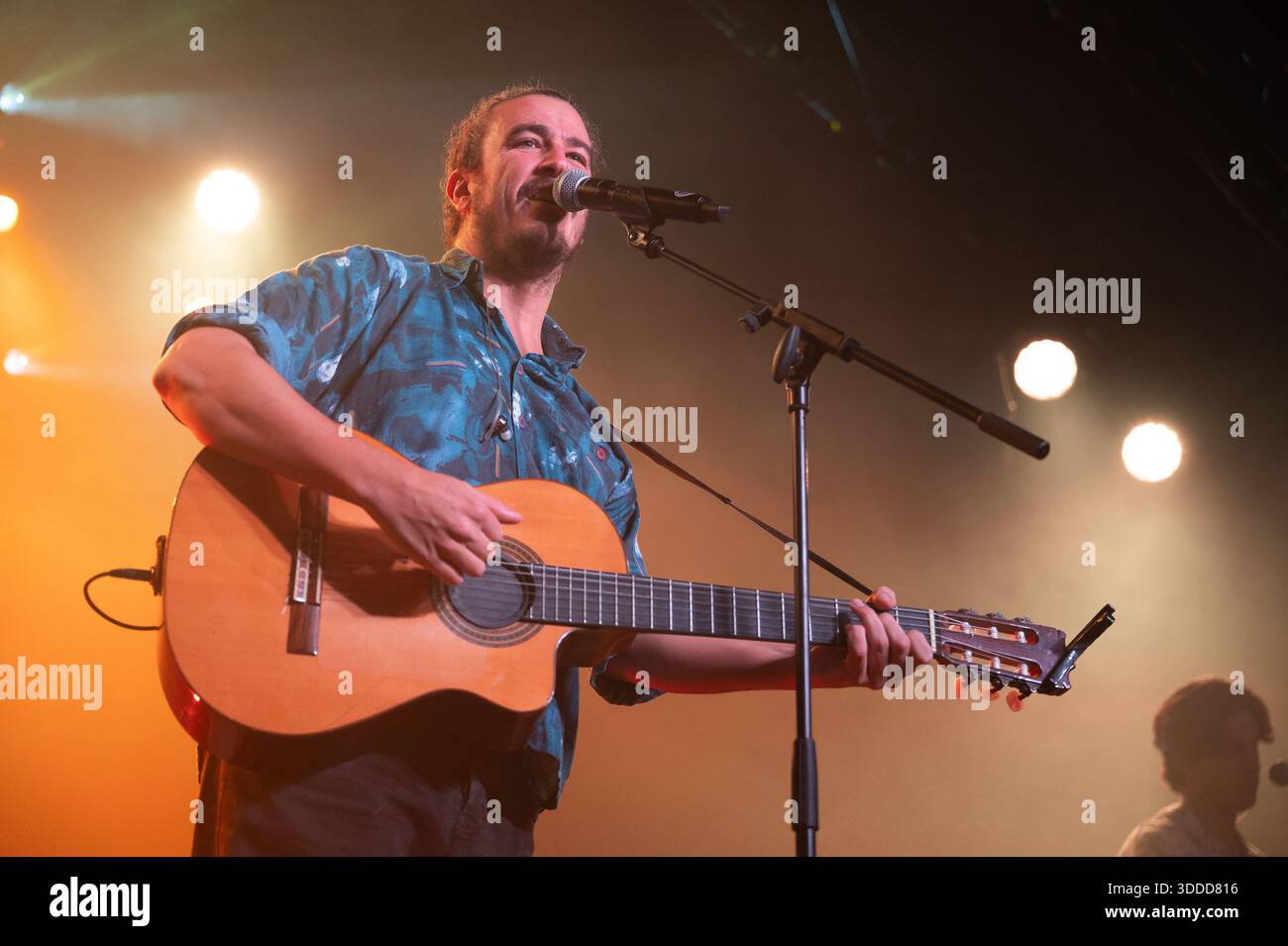 The singer Mr Kilombo performs during a concert at La Riviera on ...