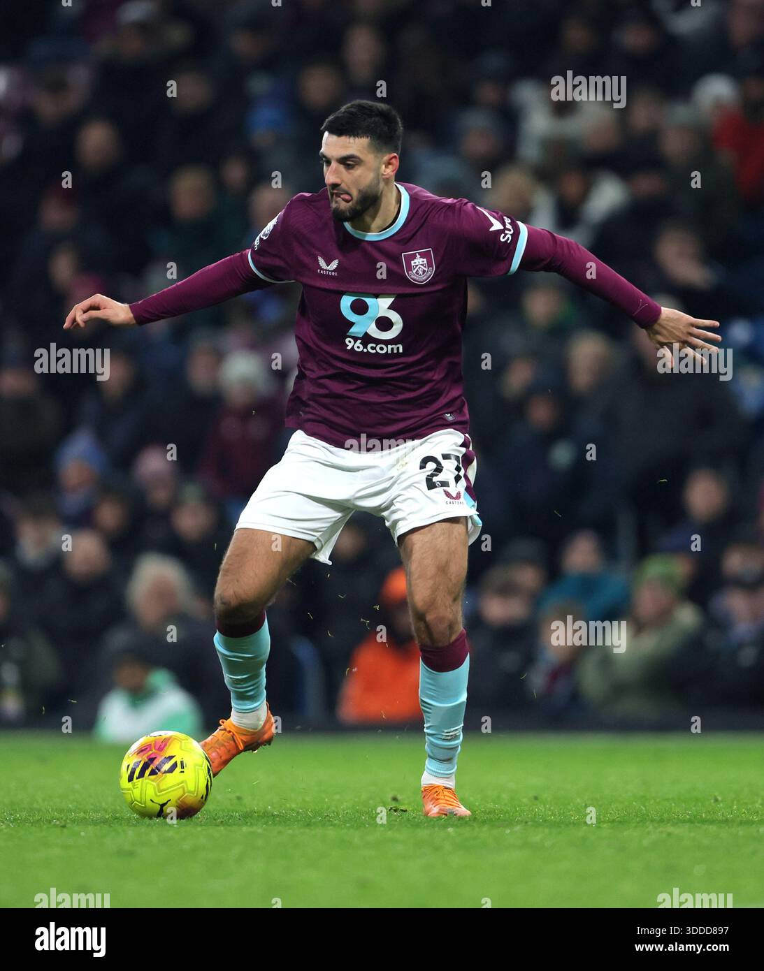 Burnley's Armando Broja during the Premier League match at Turf Moor ...