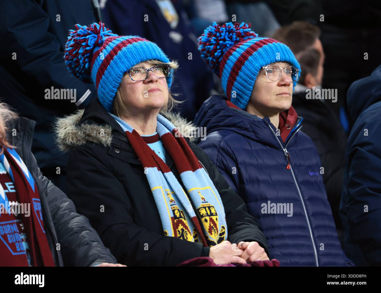 Burnley fans in the stands ahead of the Premier League match at Turf ...