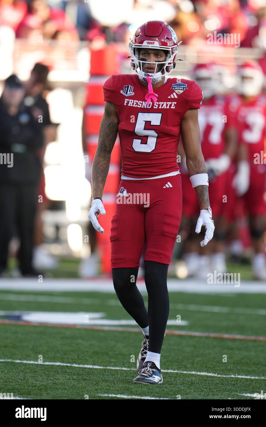 Fresno State safety Simeon Harris (5) in the first half of the Snoop ...