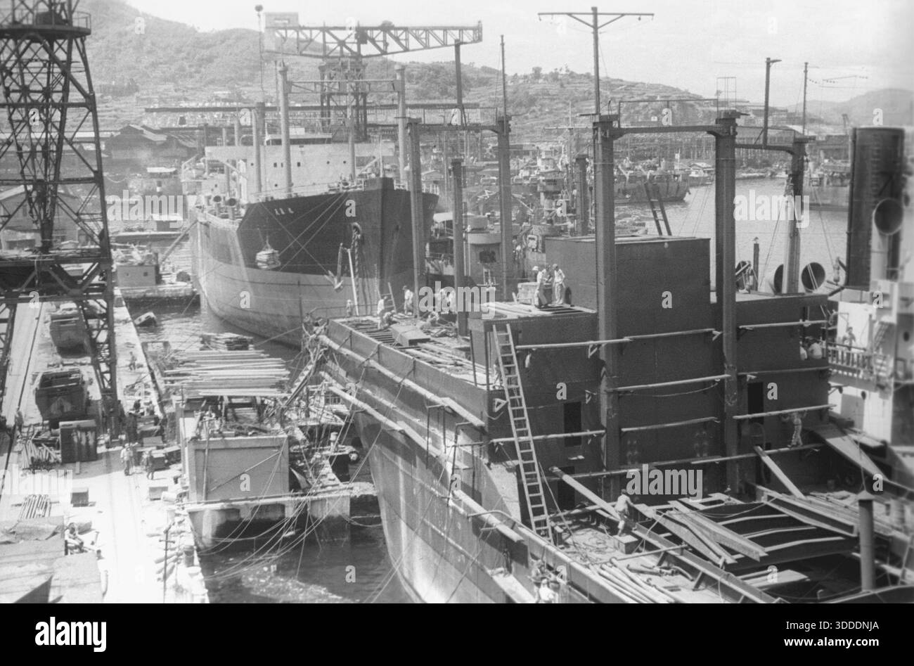 Mitsubishi Nagasaki shipyard is seen in Nagasaki, western Japan, in ...