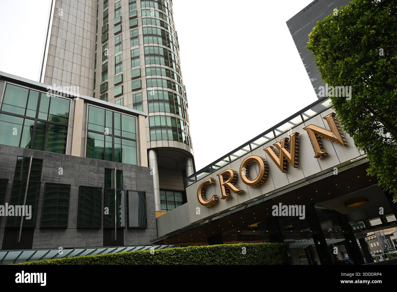 Exterior signage is seen at Crown Casino in Melbourne, Wednesday ...