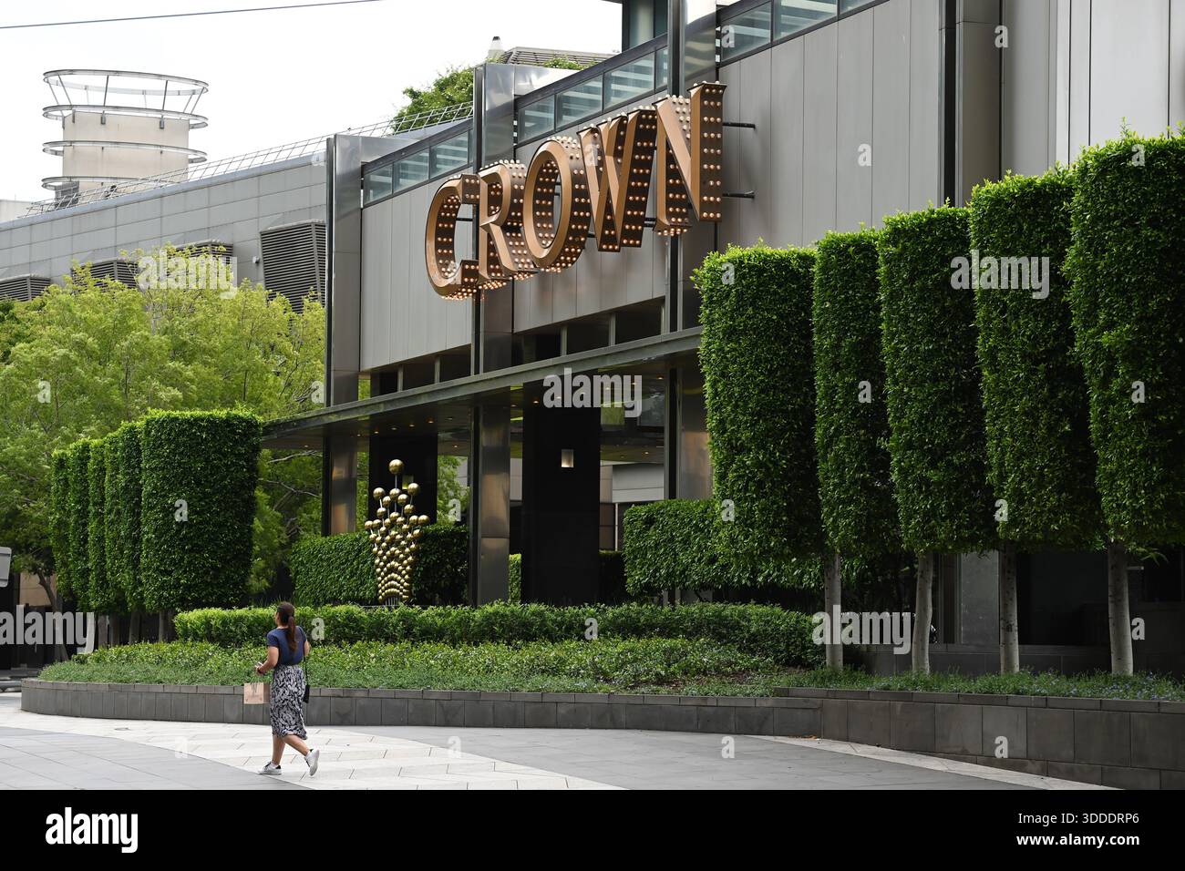 Exterior signage is seen at Crown Casino in Melbourne, Wednesday ...