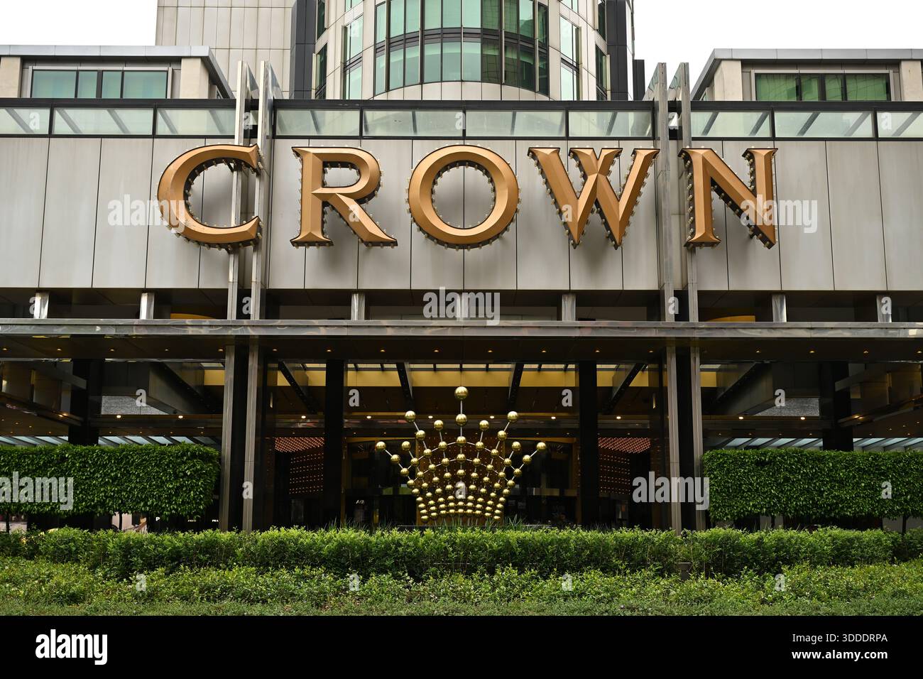 Exterior signage is seen at Crown Casino in Melbourne, Wednesday ...