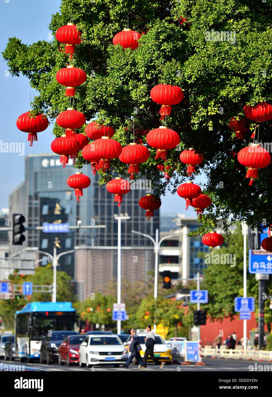**CHINESE MAINLAND, HONG KONG, MACAU AND TAIWAN OUT**Red lanterns and ...