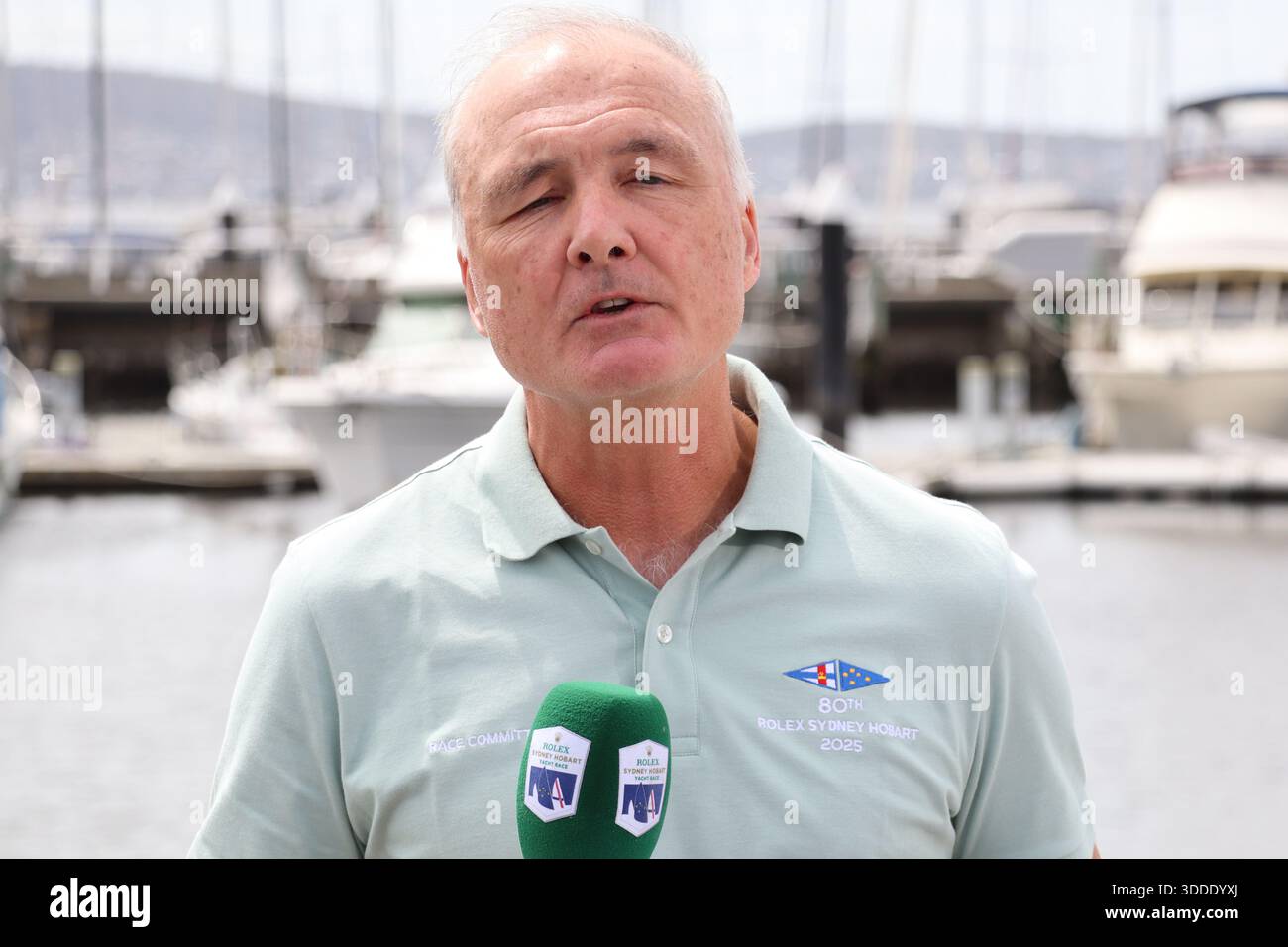 Sydney to Hobart race committee chair Lee Goddard at Constitution Dock ...