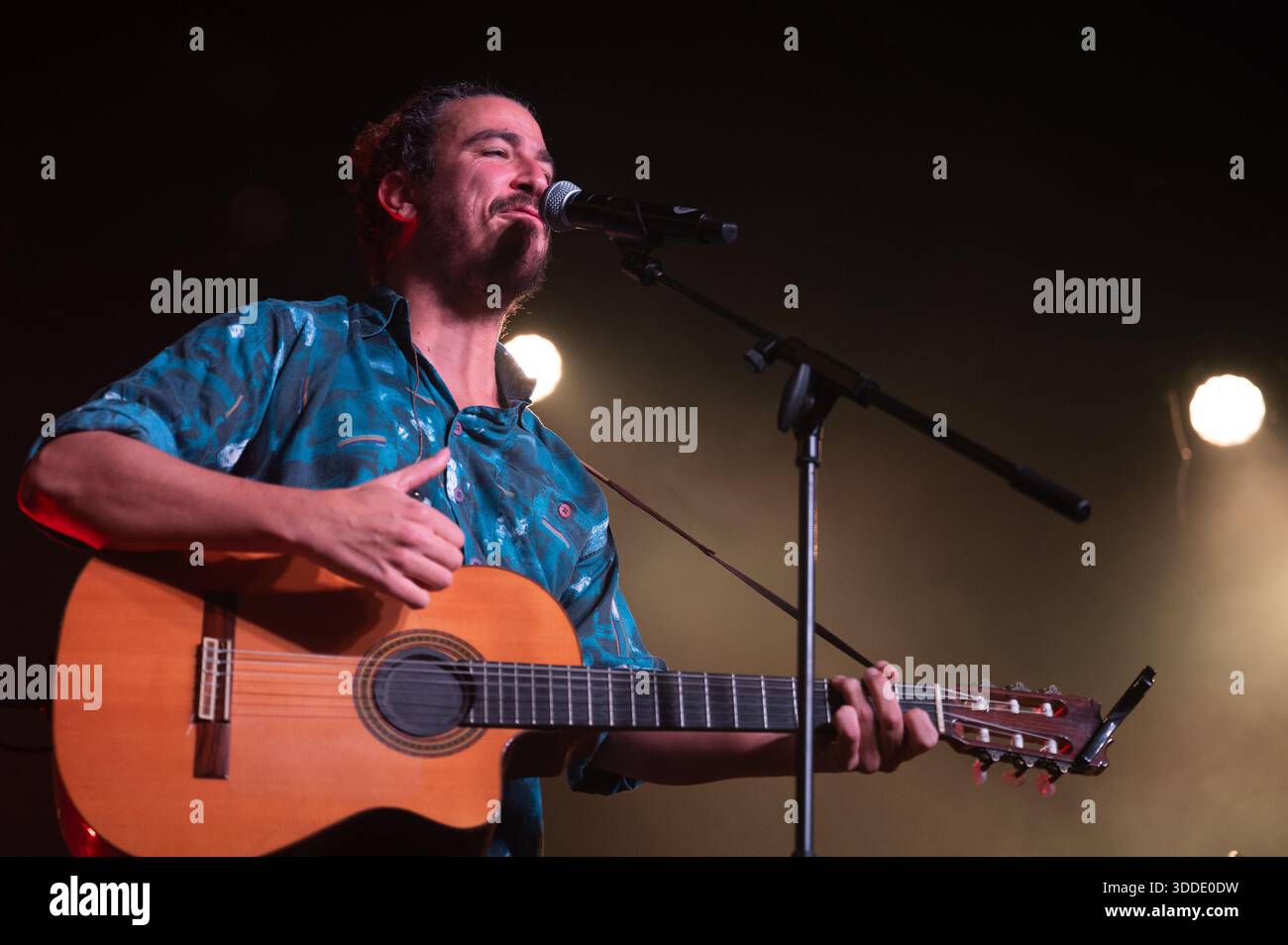 Singer Mr Kilombo performs live during a concert at La Riviera in ...