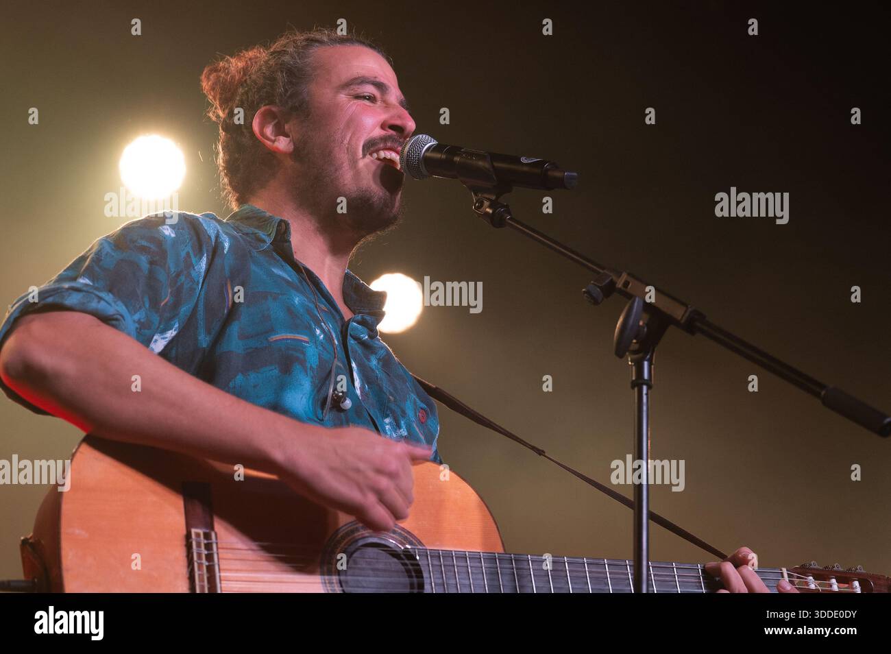 Singer Mr Kilombo performs live during a concert at La Riviera in ...