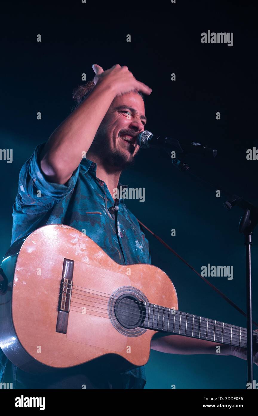 Singer Mr Kilombo performs live during a concert at La Riviera in ...
