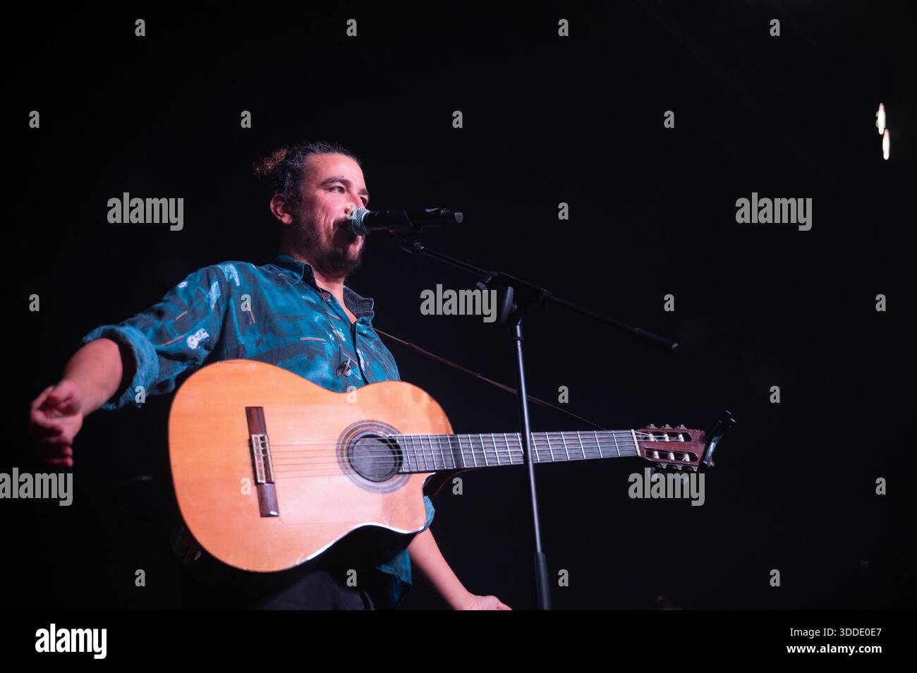 Singer Mr Kilombo performs live during a concert at La Riviera in ...