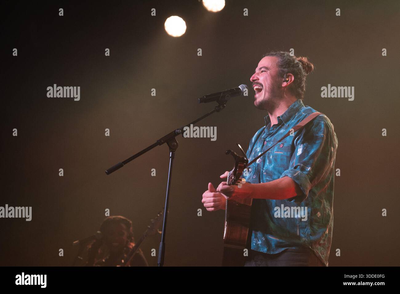 Singer Mr Kilombo performs live during a concert at La Riviera in ...