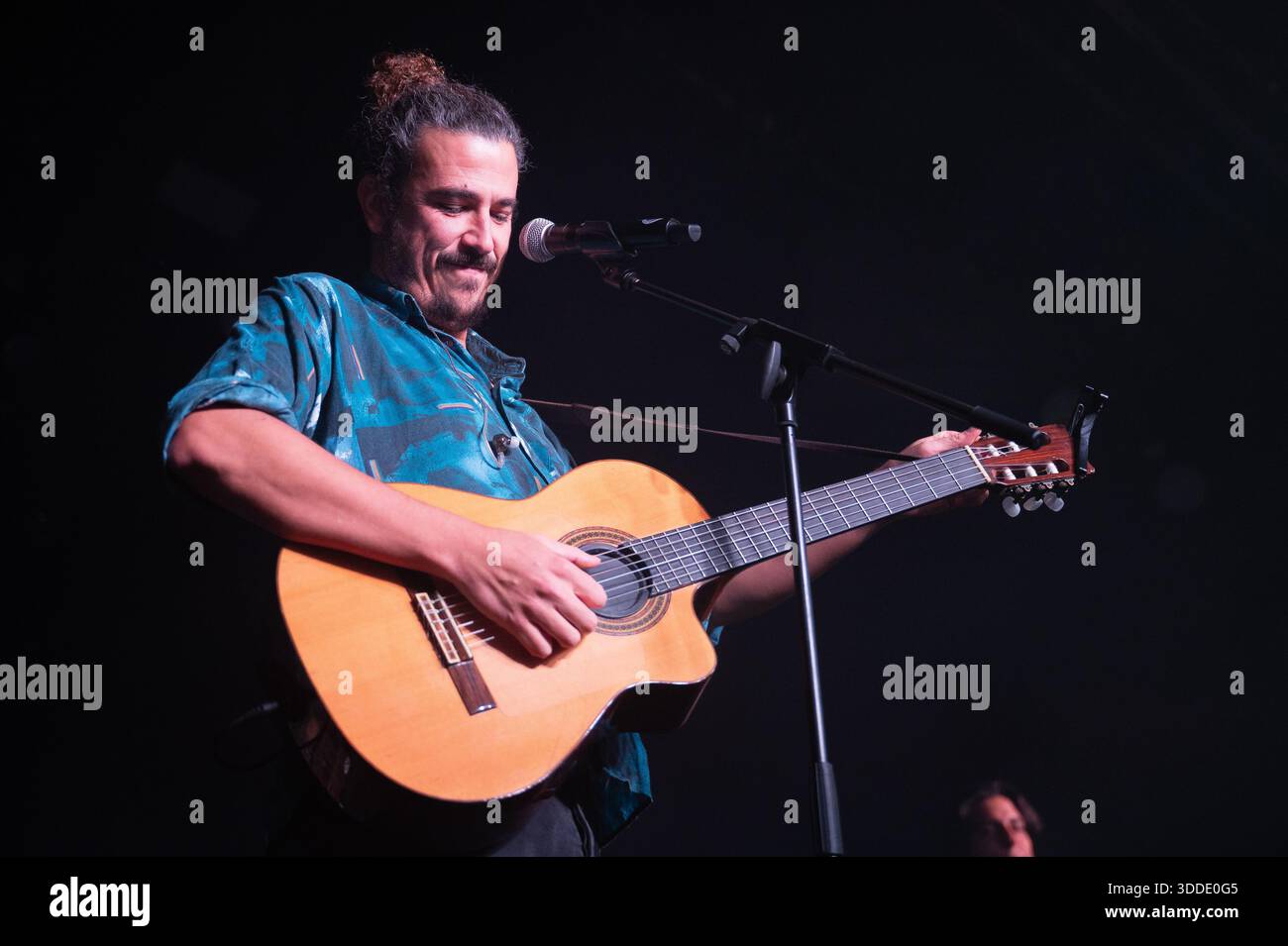Singer Mr Kilombo performs live during a concert at La Riviera in ...