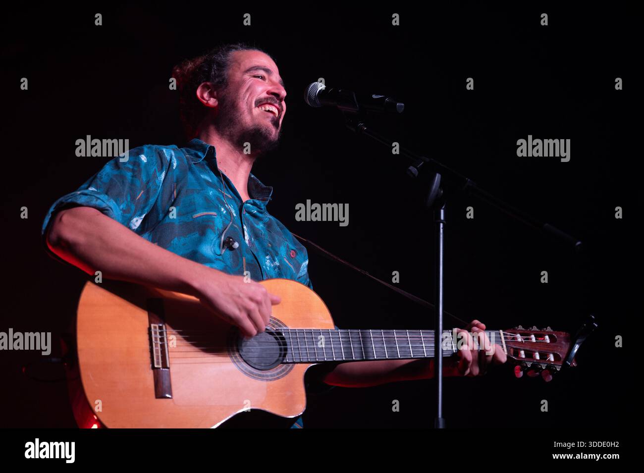 Singer Mr Kilombo performs live during a concert at La Riviera in ...