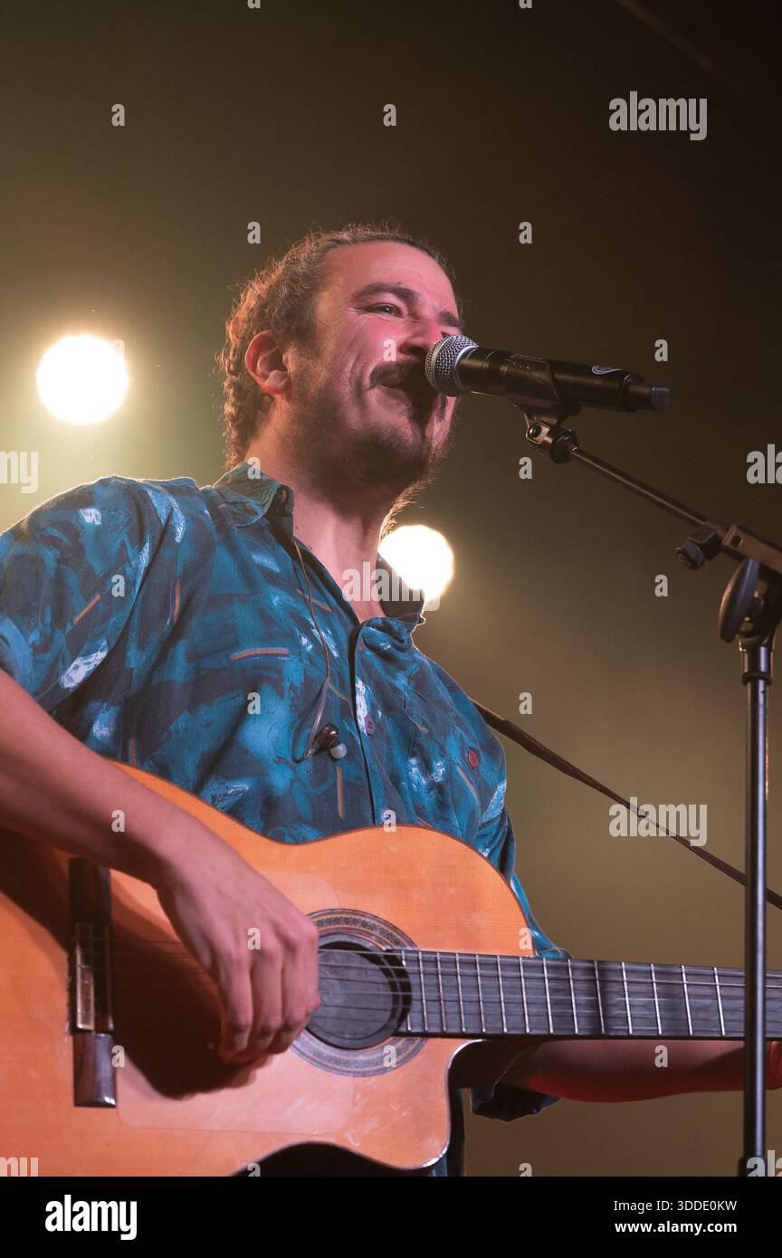 Singer Mr Kilombo performs live during a concert at La Riviera in ...