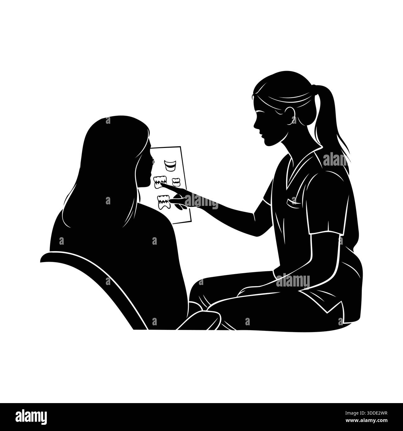 Female dentist in clinic Cut Out Stock Images & Pictures - Alamy