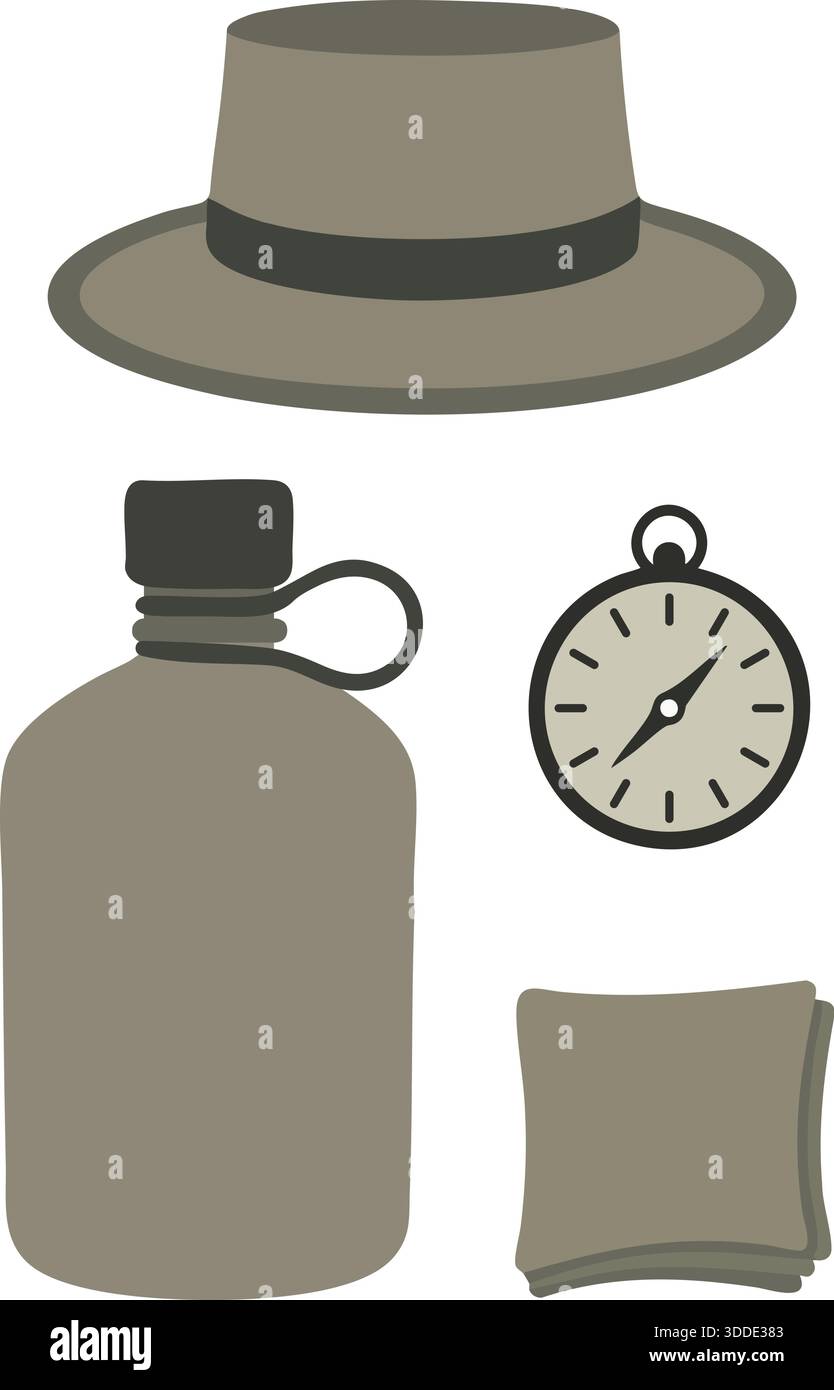 Hiking travel weekend trip Stock Vector Images - Alamy