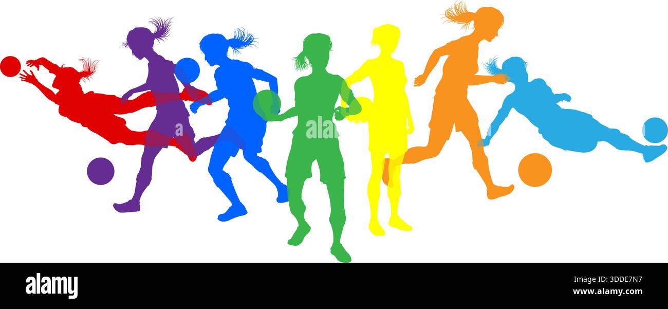 Womens soccer goal Stock Vector Images - Alamy