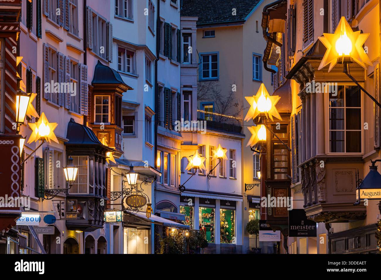 Zurich, Switzrland - December 22.2025: The very polpular street ...