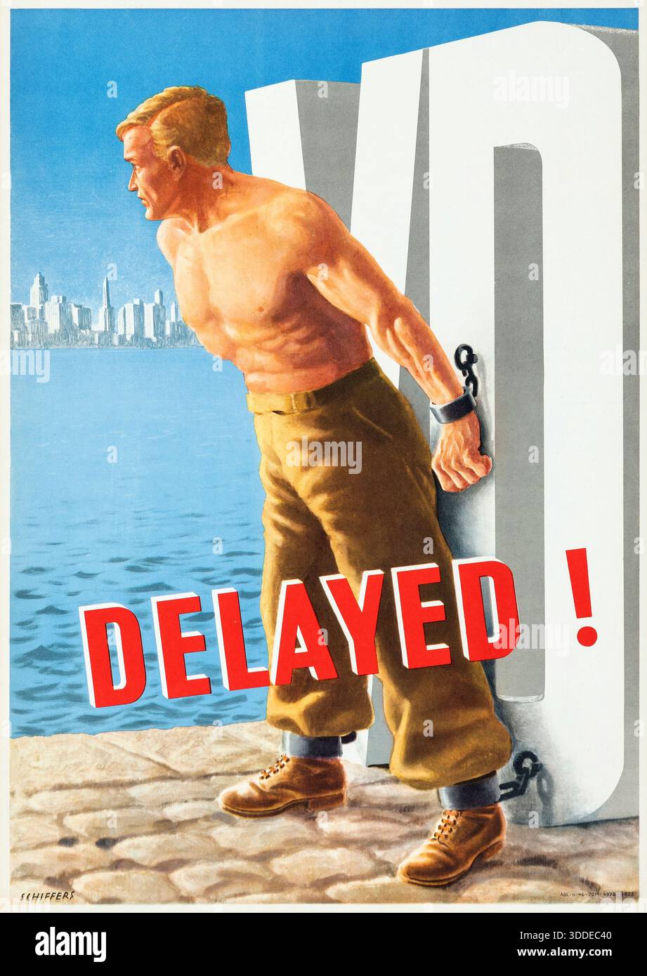 World War II Propaganda (1946). "Delayed!" Franz O. Shiffers artwork ...