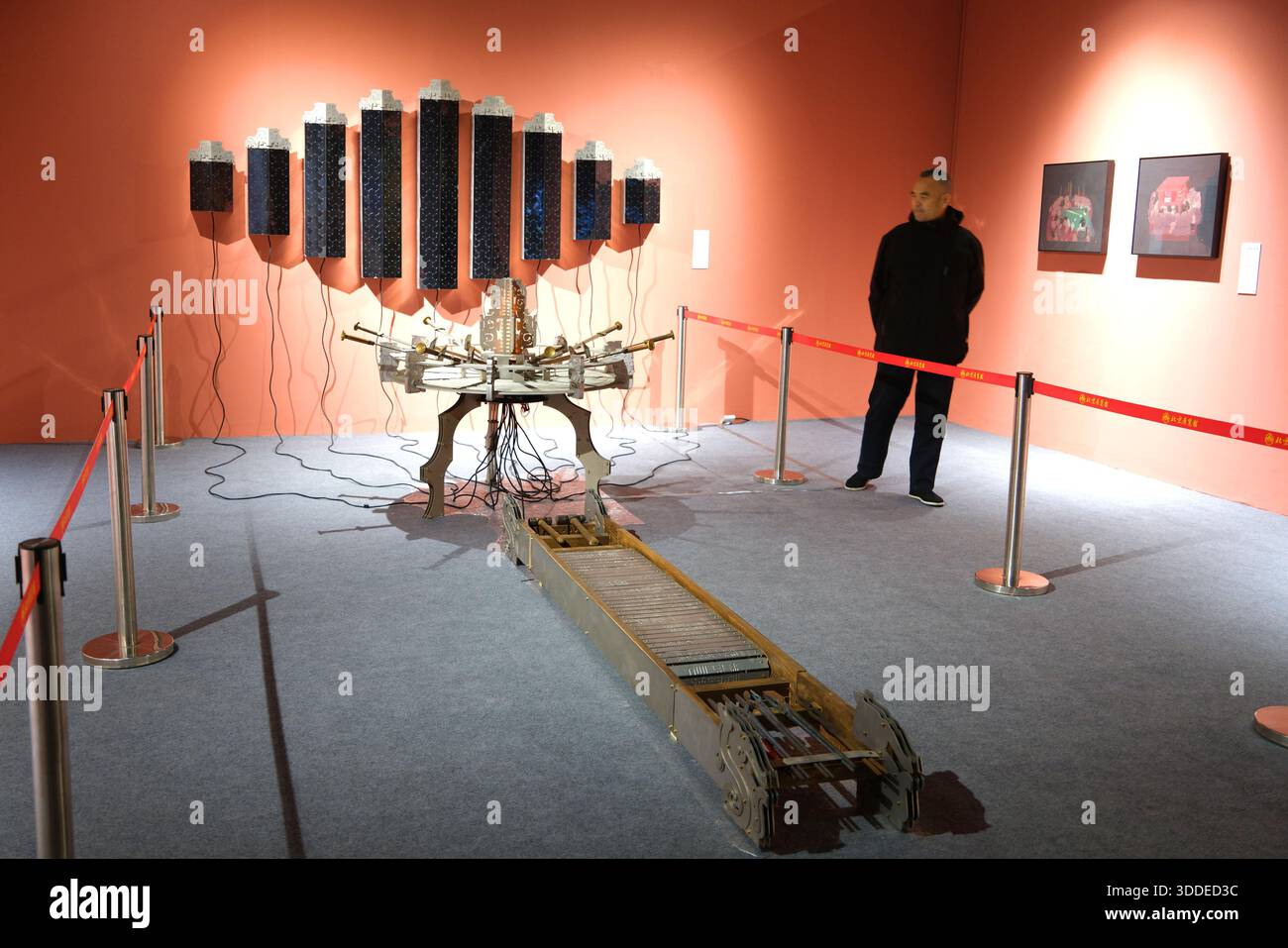 People visit the 10th Beijing International Art Biennale at Beijing ...