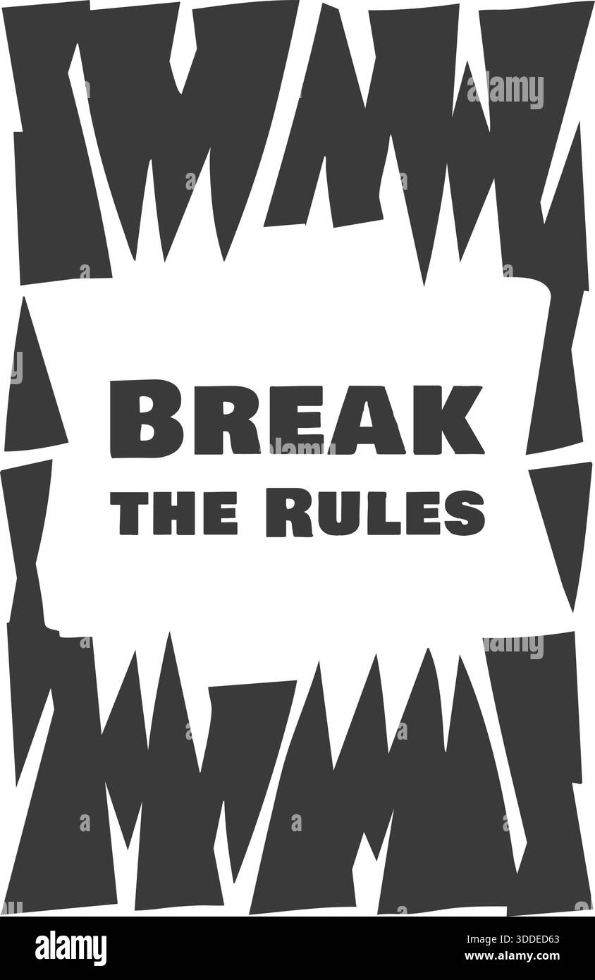 Rule breaking Stock Vector Images - Alamy