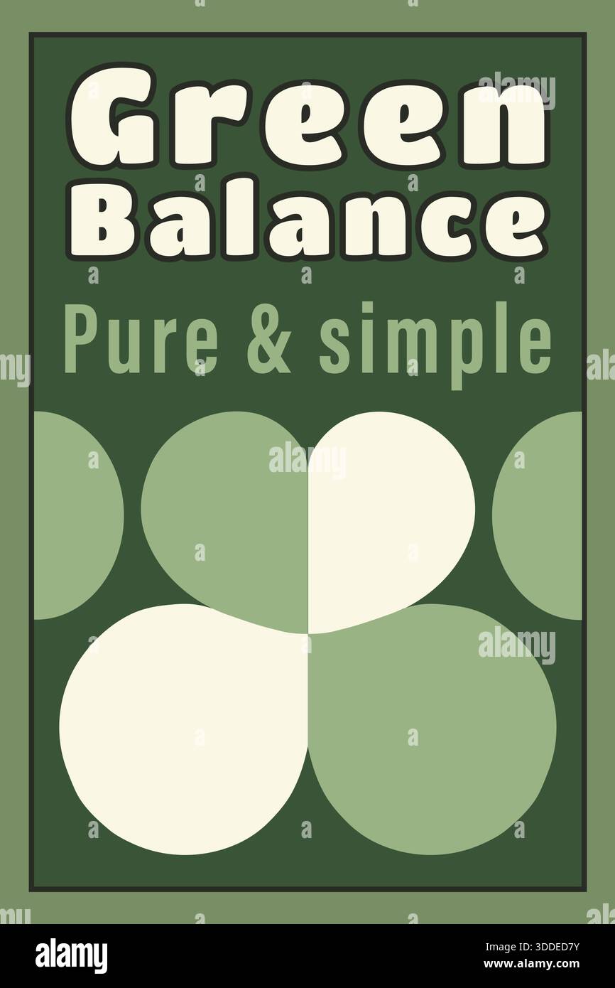 Green wellness themed poster hi-res stock photography and images - Alamy