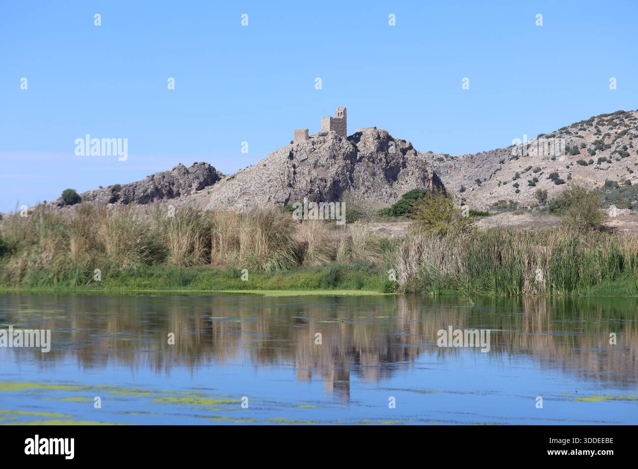 Ruins of Ancient Amouda Castle (Hemite Castle) on Rocky Hill ...