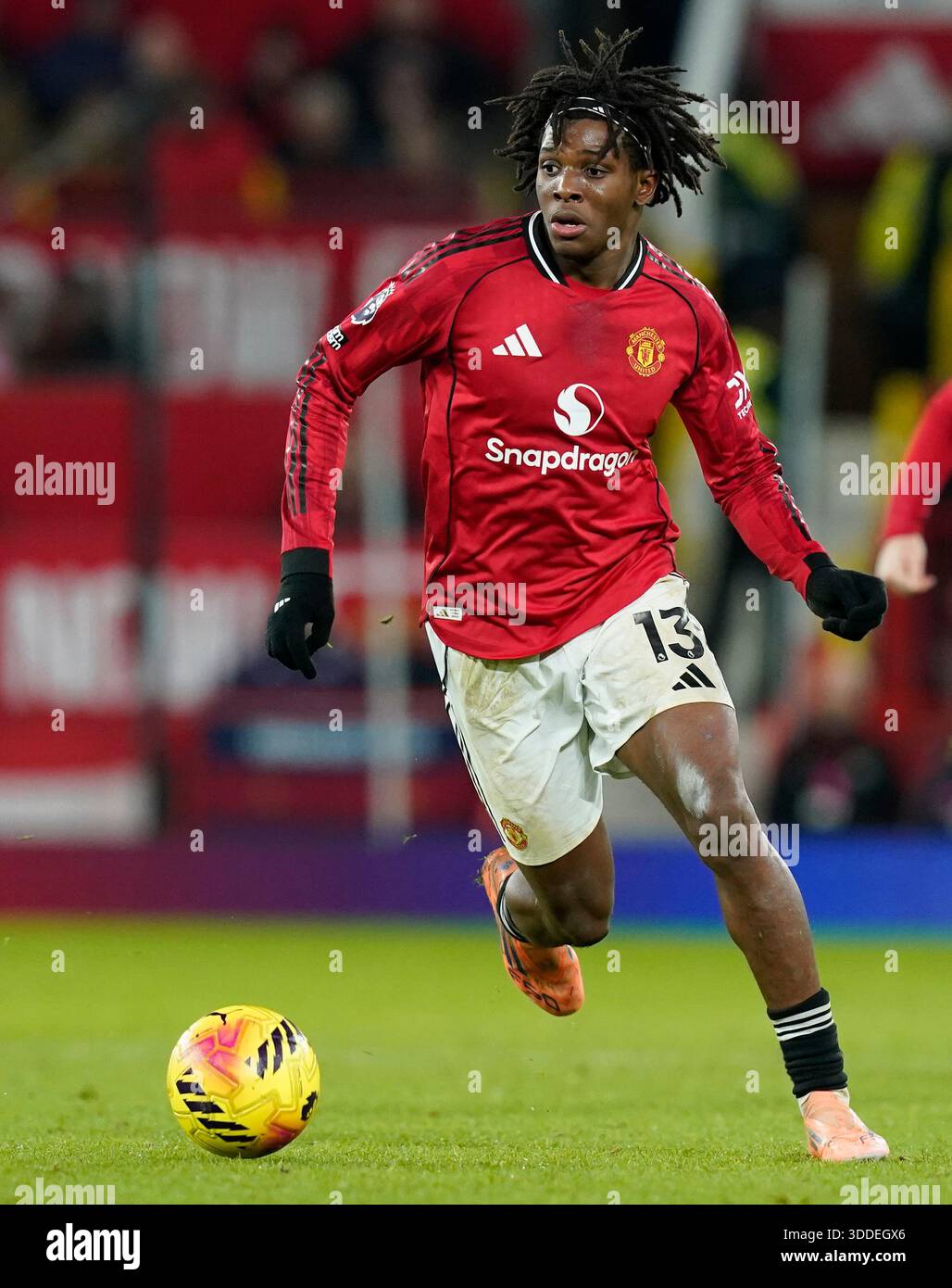 Manchester, England, 30th December 2025. Patrick Dorgu of Manchester ...
